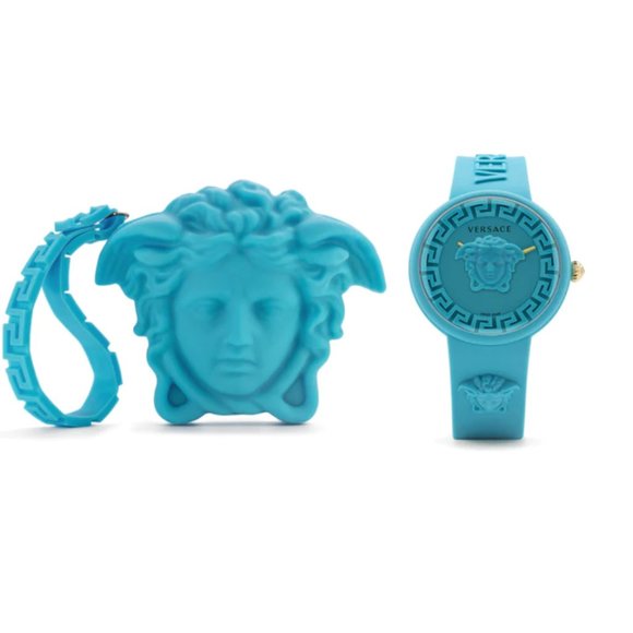 Versace | Accessories | Versace Blue Elegance Ladies Matte Watch | Poshmark